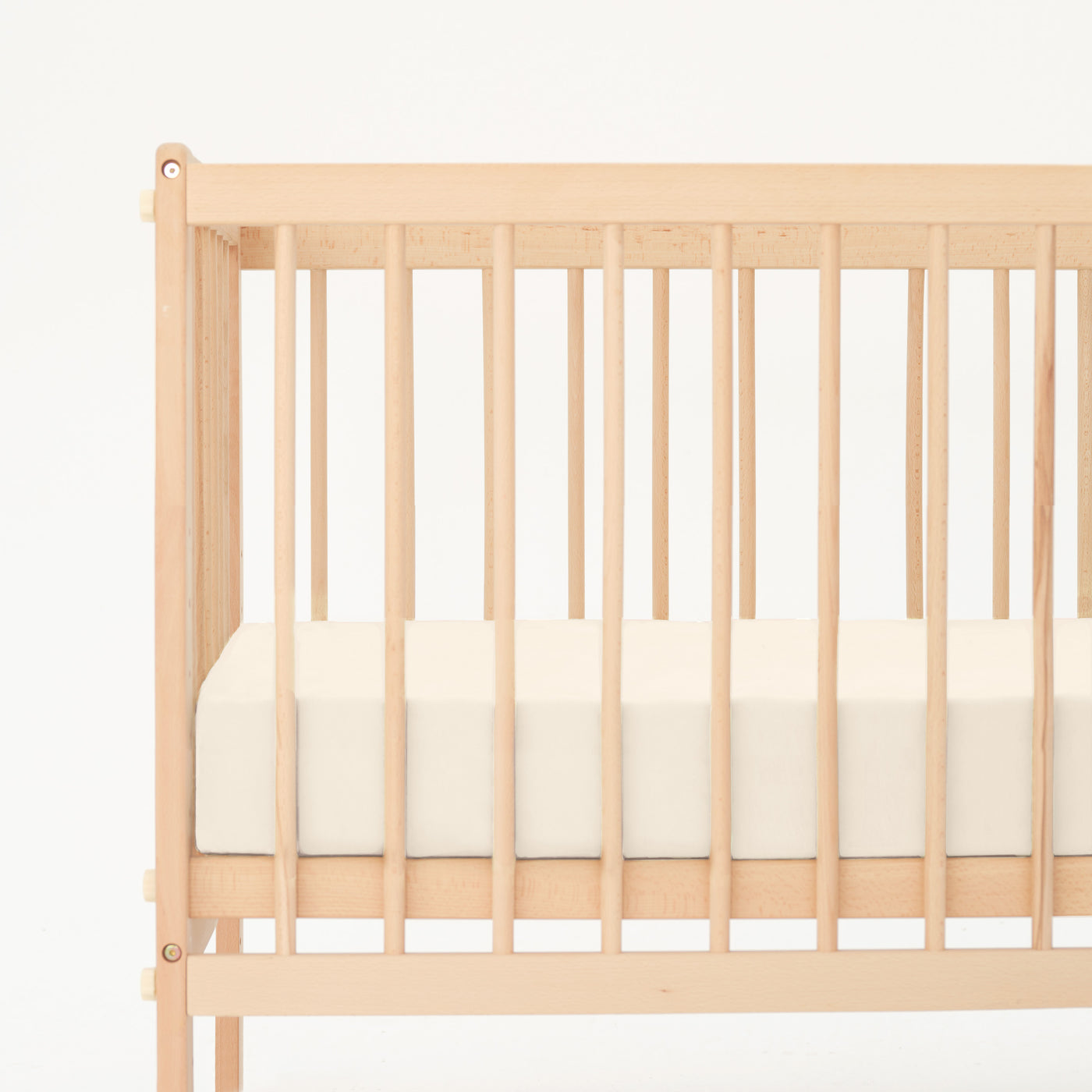 Baby Organic Cotton GentleNote Crib Sheet Misty Cream
