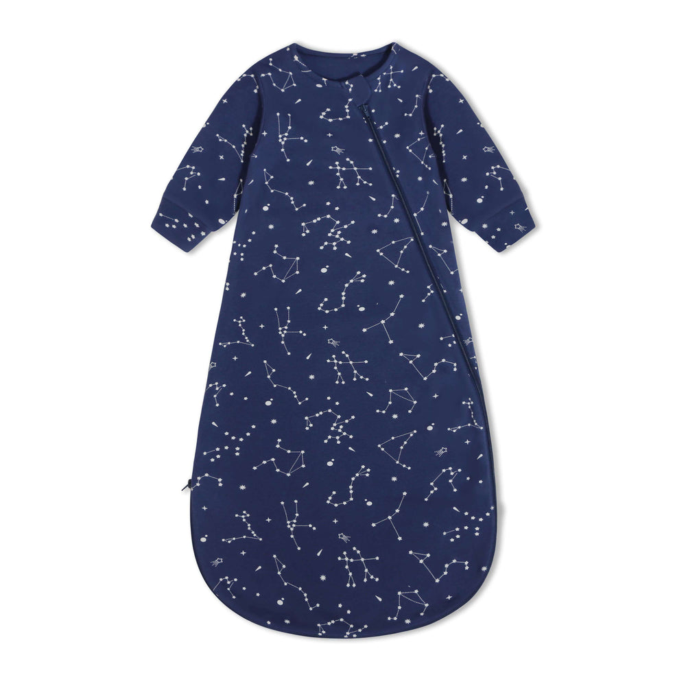 Organic Long Sleeve Sleep Sack 0.5 TOG - Constellation | Kaiya Baby